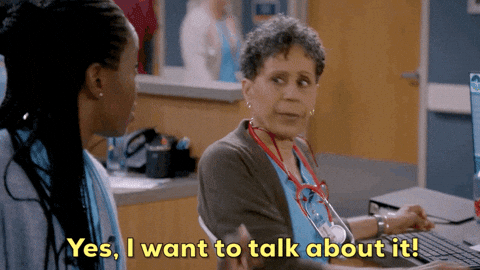 Lets Talk Reaction GIF by CBS - Find & Share on GIPHY