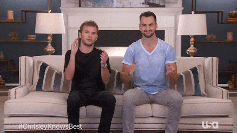 Sitting On Sofa Gif | Baci Living Room