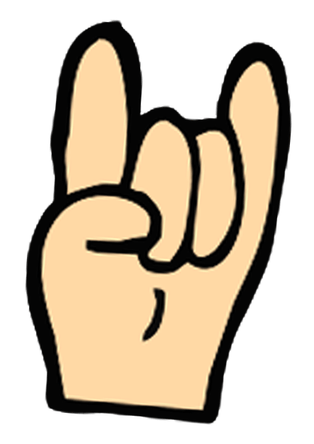 Rock Hand Sticker for iOS & Android | GIPHY