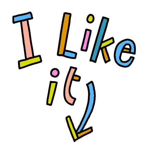 I Like It Arrow Sticker by Linzie Hunter for iOS & Android | GIPHY