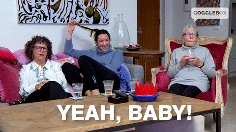 Excited Watching Tv GIF by Gogglebox Australia - Find & Share on GIPHY