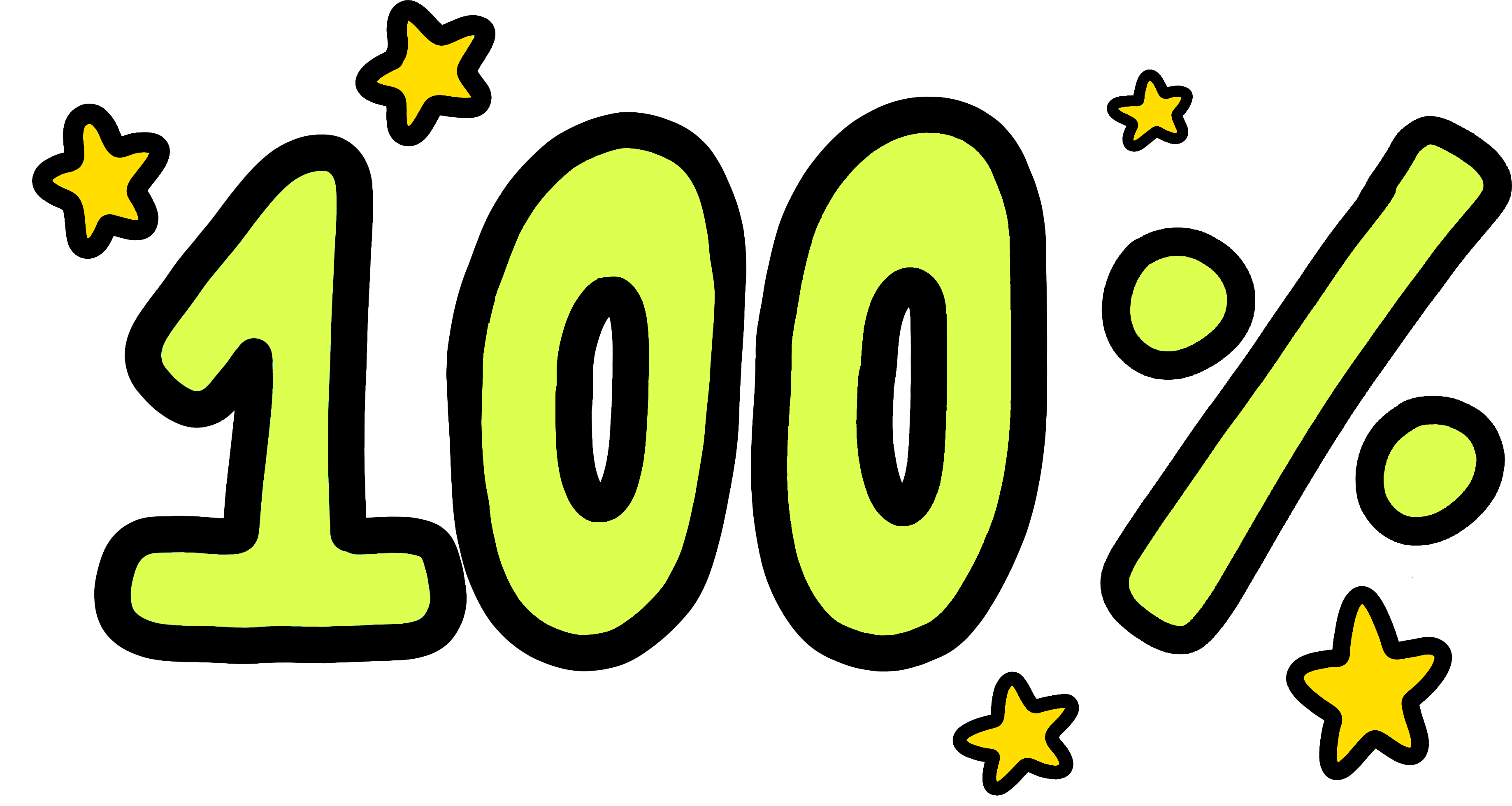 Percent Yes Sticker by Poppy Deyes for iOS & Android | GIPHY