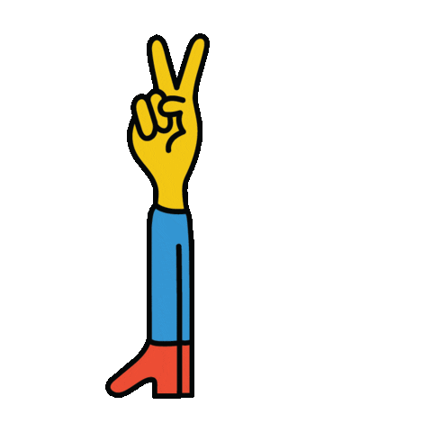 Peace Out Art Sticker by Holden Mesk for iOS & Android | GIPHY