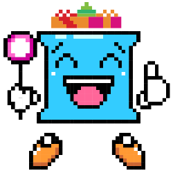 Happy Pixel Sticker by Blibli.com for iOS & Android | GIPHY