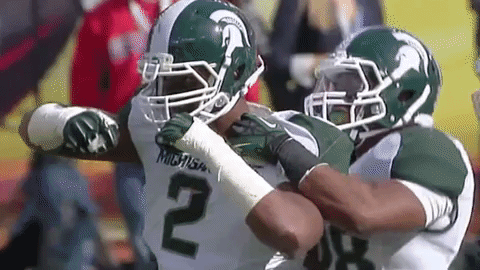 College Football Eating GIF by Michigan State Football - Find & Share ...