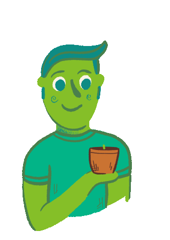 Green Man Love Sticker by Cutie and the Feast for iOS & Android | GIPHY
