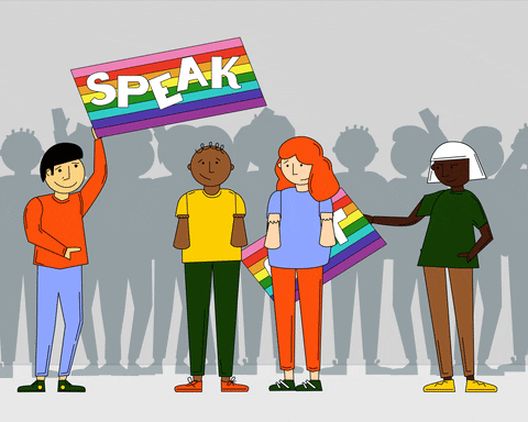 Happy LGBTQ+ Spirit Day 💜🌈 by INTO ACTION | GIPHY