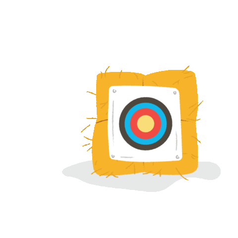 Bow And Arrow Target Sticker by Alumni Association of the University of ...