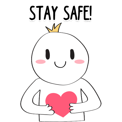 Stay Safe Take Care Sticker by singaporebrides for iOS & Android | GIPHY