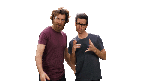 Good Mythical Morning Dancing Sticker by Rhett and Link for iOS ...