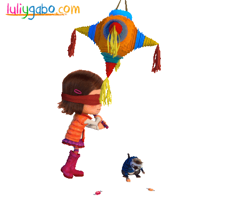 Fiesta Pinata Sticker by Luli y Gabo for iOS & Android | GIPHY