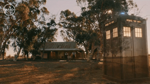Tardis Landing Gif