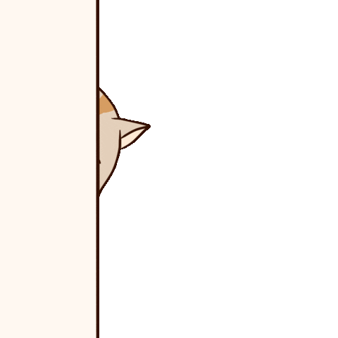 Peek A Boo Cat Sticker by Henry Fernando Naven for iOS & Android | GIPHY