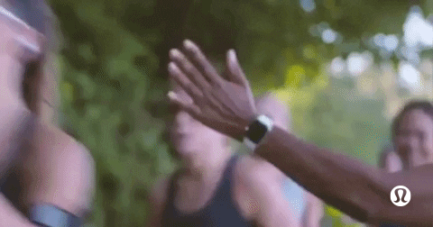 High Five Run GIF by lululemon - Find & Share on GIPHY