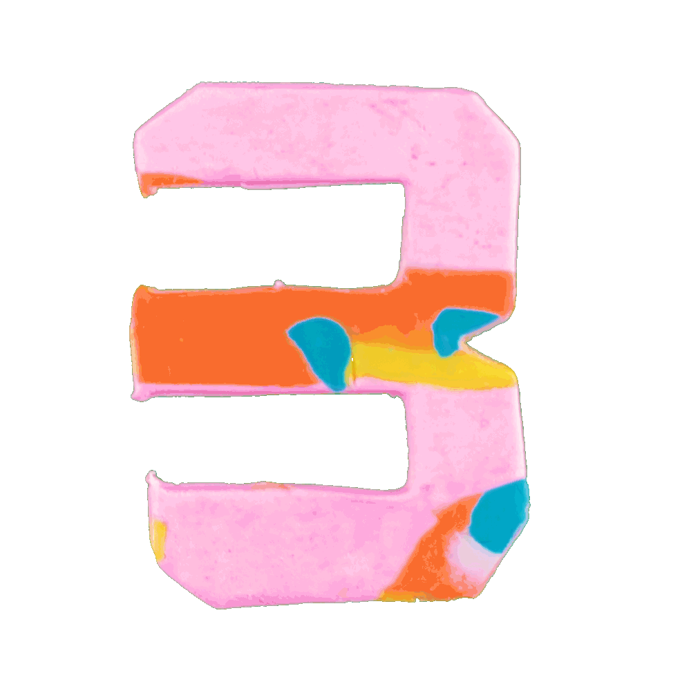 Clay Numbers Sticker by angie amaro for iOS & Android | GIPHY