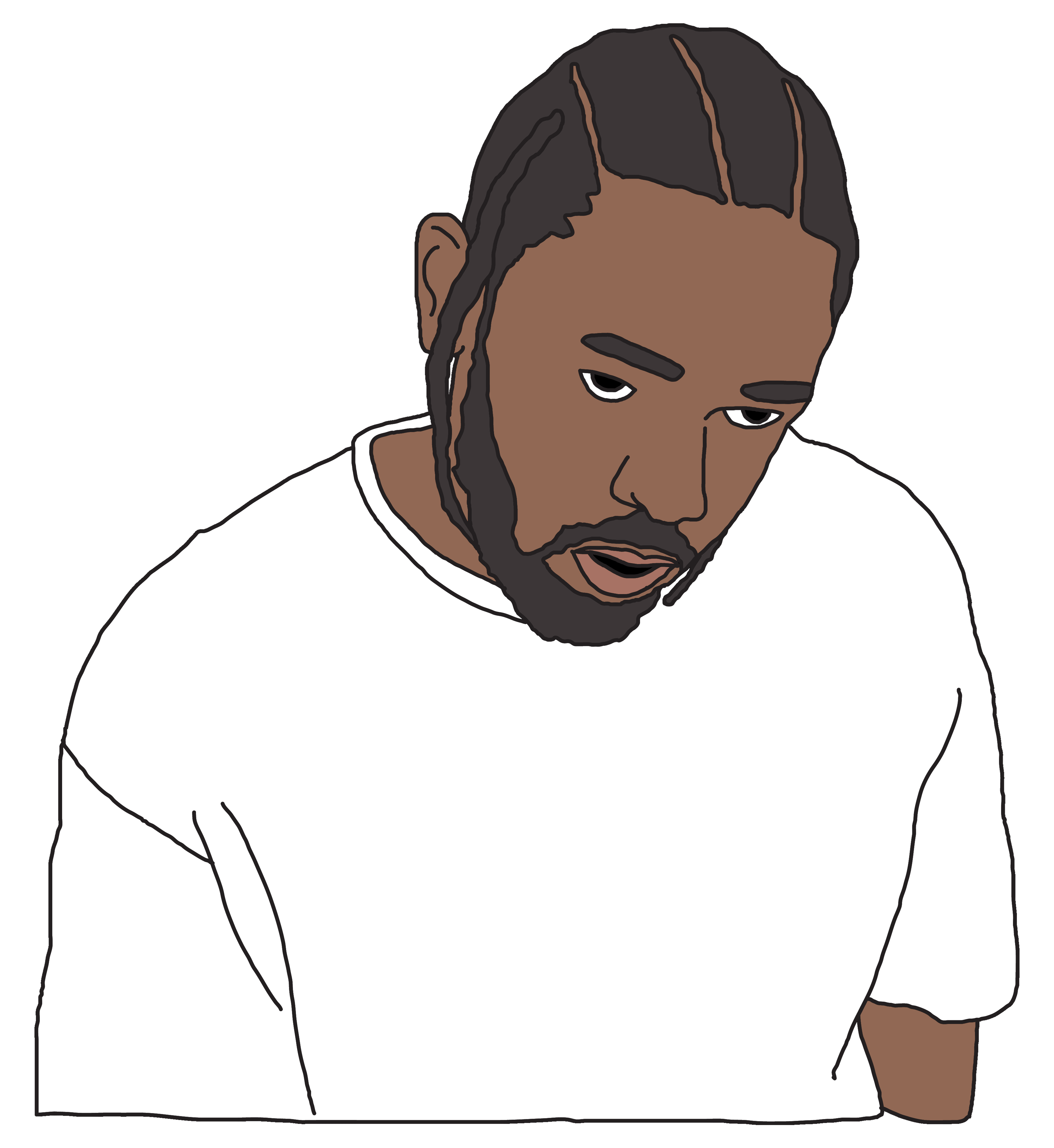 Kendrick Lamar Illustration Sticker by doña batata for iOS & Android ...