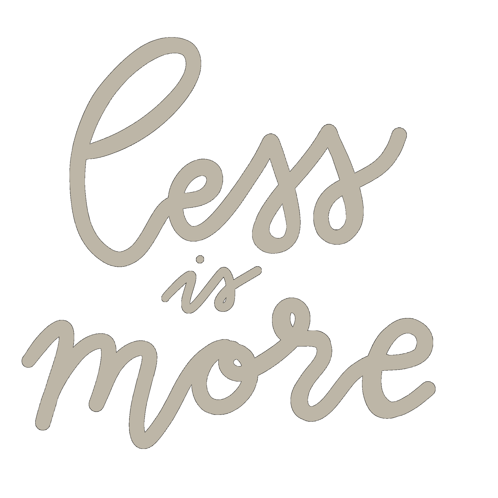 Less Is More Minimalism Sticker by uptostyle for iOS & Android | GIPHY