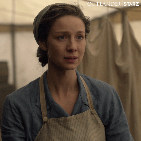Shocked Caitriona Balfe GIF by Outlander - Find & Share on GIPHY
