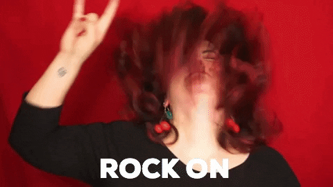 You Rock GIF by Christine Gritmon - Find & Share on GIPHY