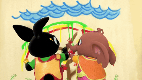 Rainbow Painting GIF by Bing Bunny - Find & Share on GIPHY