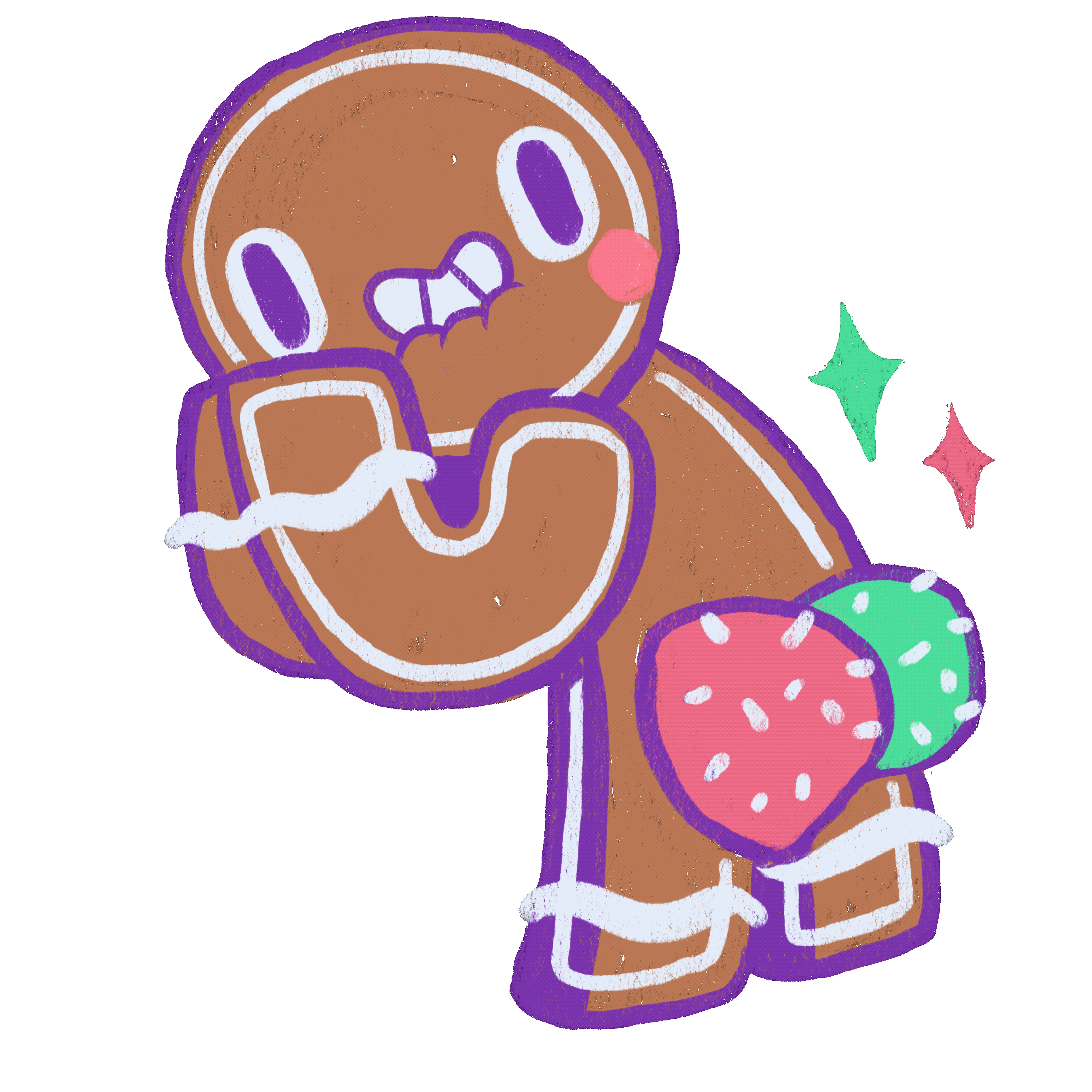 Gingerbread Man Dance Sticker by Mr. Chuck for iOS & Android | GIPHY