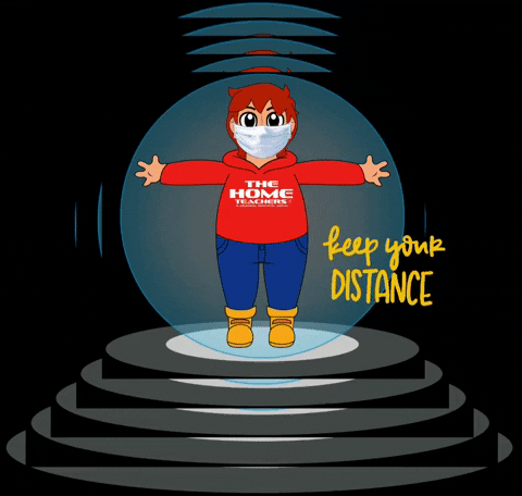 Stay Home Keep Your Distance GIF by The Home Teachers - Find & Share on ...