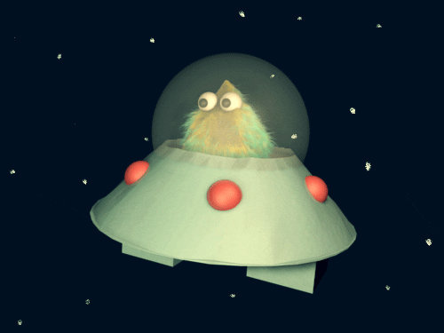 Cartoon Alien Spaceship Tumblr
