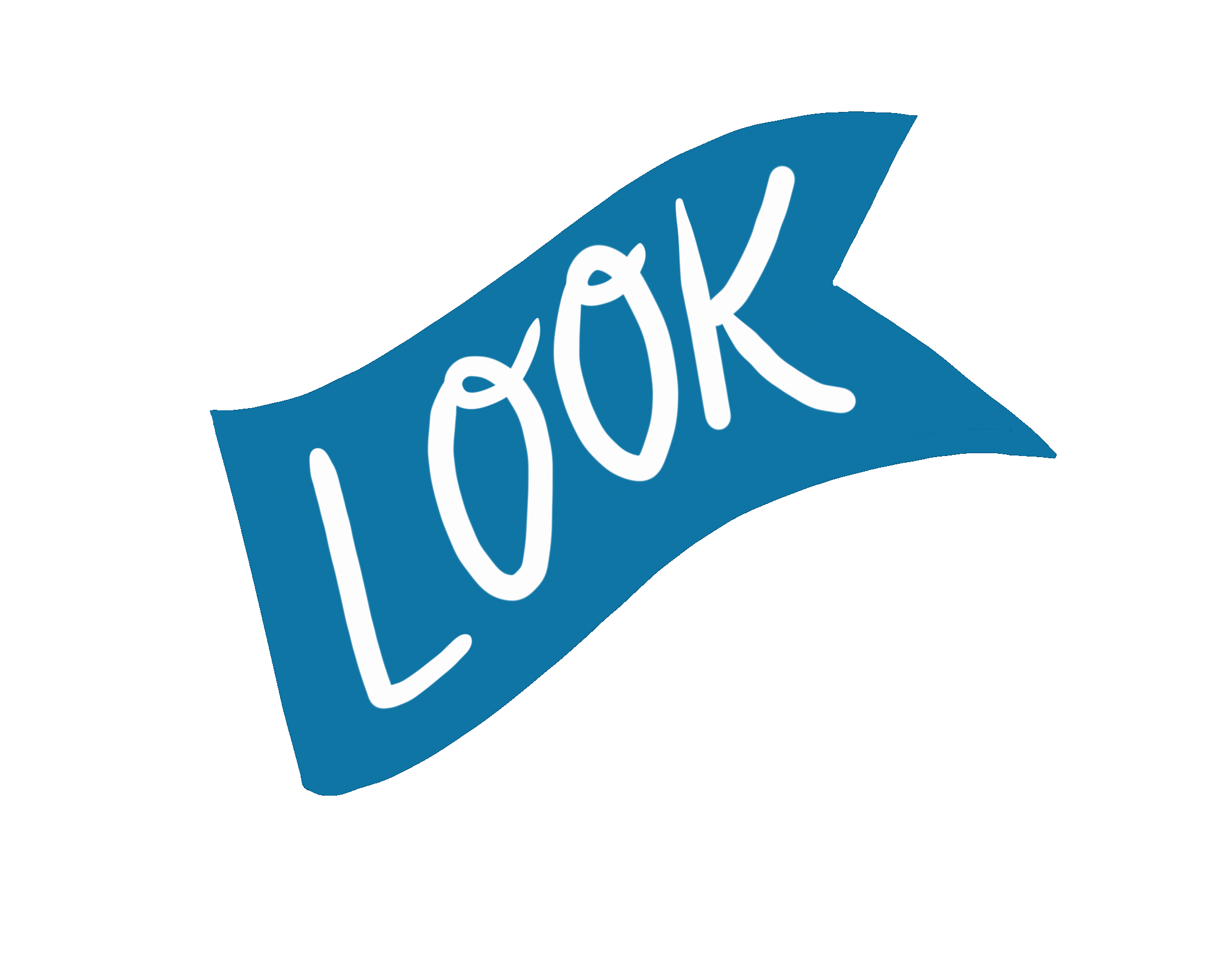 Look Banner Sticker for iOS & Android | GIPHY