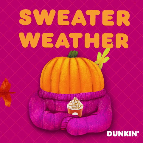 coffee, fall, autumn, pumpkin, dunkin, sweater weather, pumpkin latte ...