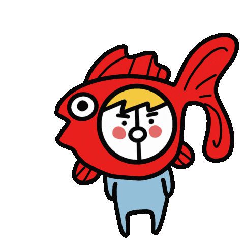 Happy Gold Fish Sticker for iOS & Android | GIPHY