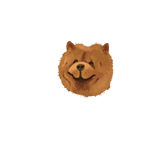 Chow Chow Dog Sticker for iOS & Android | GIPHY
