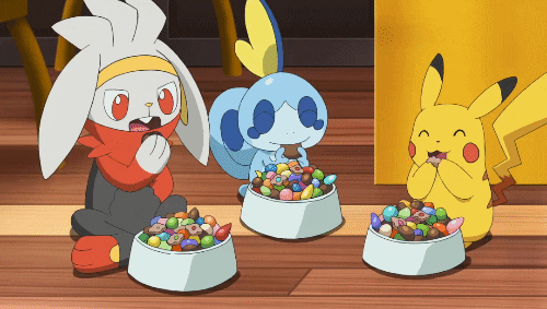 Happy Food GIF by Pokémon - Find & Share on GIPHY