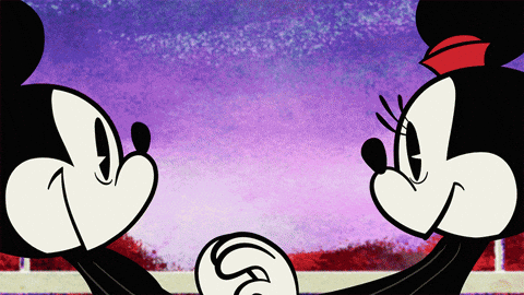 Mickey Minnie Kiss Gif