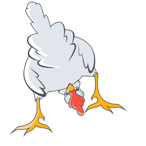 Fly Chicken Sticker by octocog for iOS & Android | GIPHY