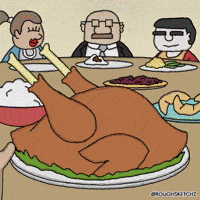 Thanksgiving Dinner Gif