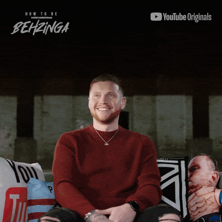 Nervous Laugh Behzinga GIF by YouTube - Find & Share on GIPHY