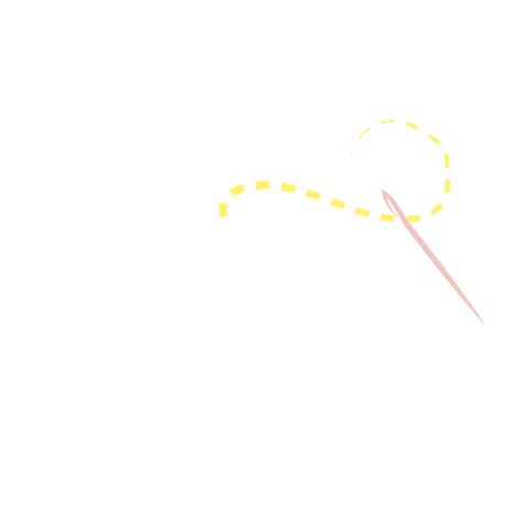 Sewing Pinkyellow Sticker by StudioJepson for iOS & Android | GIPHY