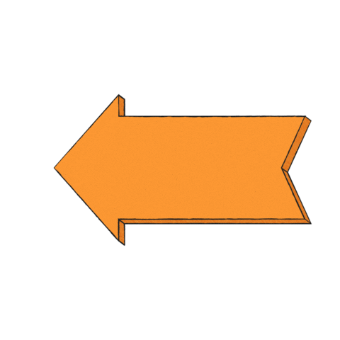 Orange Arrow Sticker by Mohawk College for iOS & Android | GIPHY