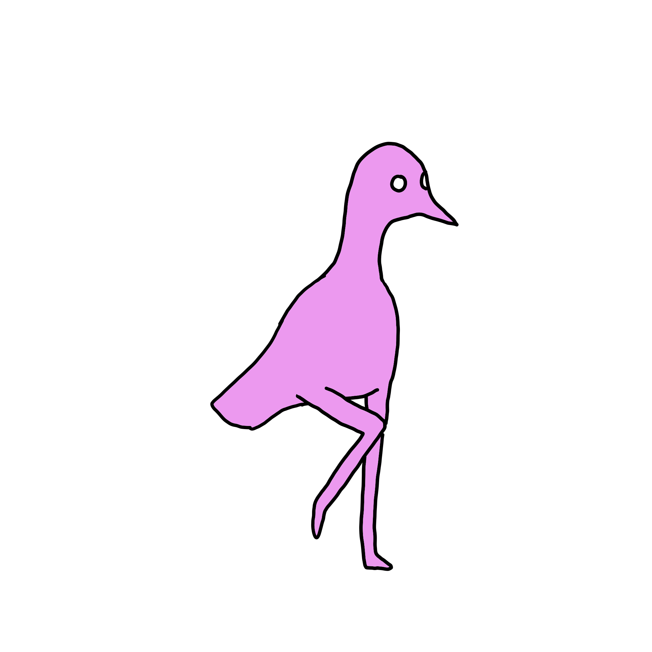 Bird Kick Sticker by mjkahn for iOS & Android | GIPHY