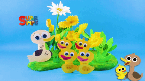 Arts And Crafts Ducks GIF by Super Simple - Find & Share on GIPHY