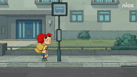 Tired Bus Stop GIF by Nickelodeon - Find & Share on GIPHY