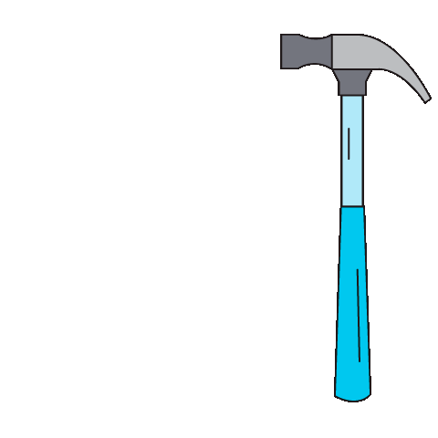 Martillo Sticker by Diagonal Constructora for iOS & Android | GIPHY