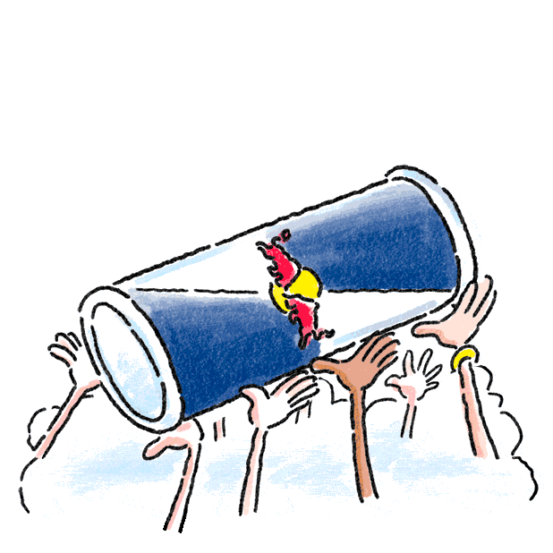 Red Bull Cartoon