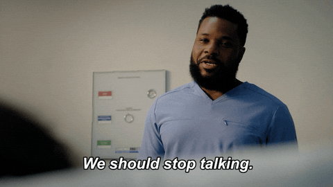 Stop Talking GIF by The Resident on FOX - Find & Share on GIPHY