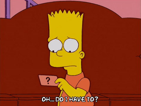 Bart Simpson Reading GIF - Find & Share on GIPHY