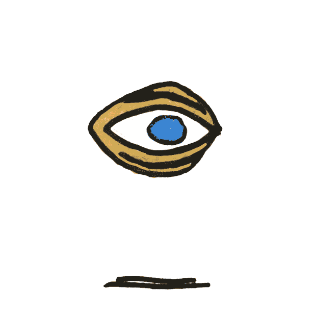 Looking Third Eye Sticker by James Thacher for iOS & Android | GIPHY