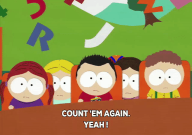 Happy Counting GIF by South Park - Find & Share on GIPHY