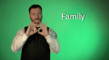 Sign Language Family GIF by Sign with Robert - Find & Share on GIPHY
