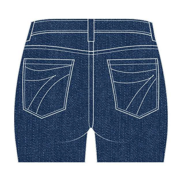 Booty Jeans Sticker by 7 For All Mankind for iOS & Android | GIPHY
