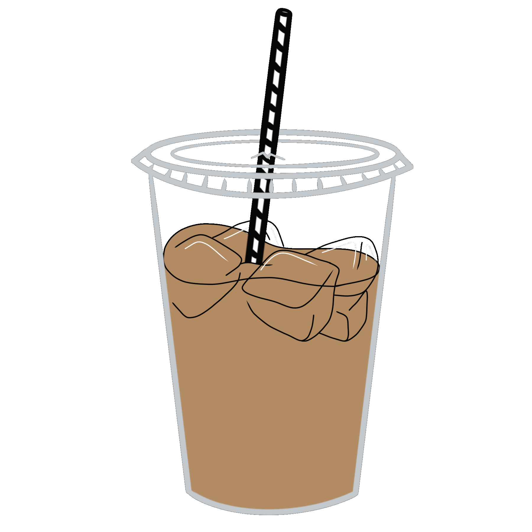 Iced Coffee Sticker by the lifestyled co for iOS & Android | GIPHY